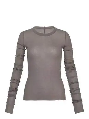 RICK OWENS Rick Owens Long-Sleeved Ribbed T-Shirt