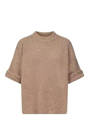 Loulou De Saison LouLou De Saison Tamia Rolled-Sleeve Sweater Brown