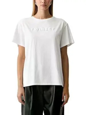 TWINSET Logo-embroidered T-shirt