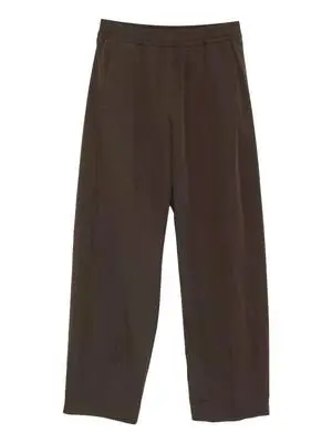 Herno Elasticated Waistband Trousers In Dark - Brown