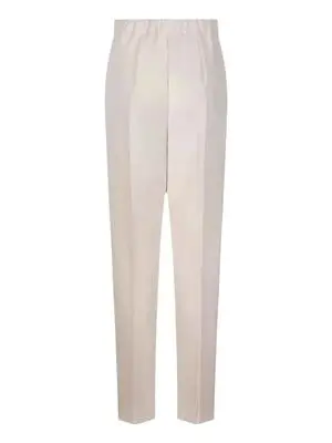 Marina Rinaldi Pressed-crease Tailored Trousers - Neutrals