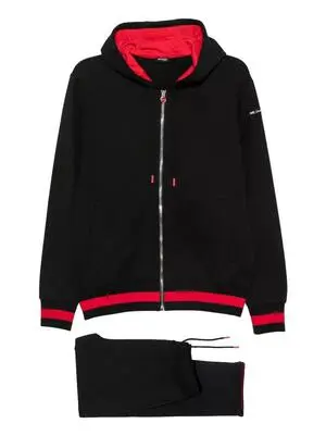 Kiton Contrast-trim Tracksuit - Black