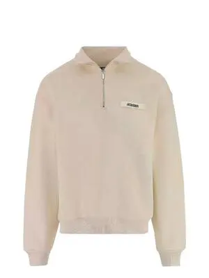 Jacquemus Jacquemus Zipped-Rollneck Sweatshirt Neutrals