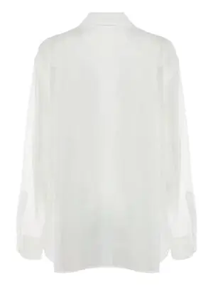 THE FRANKIE SHOP Sheer Button-down Shirt - White