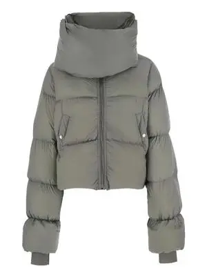 Rick Owens Rick Owens Padded Funnel Neck Jacket Grey