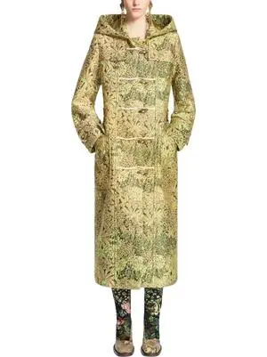 DRIES VAN NOTEN DRIES VAN NOTEN Floral Tapestry Jacquard Duffle Coat
