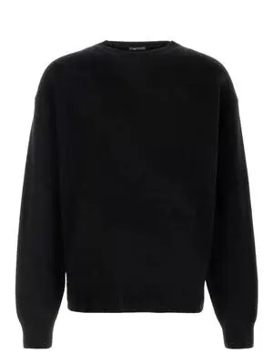 TOM FORD Crew Neck Fine Knit Sweater - Black