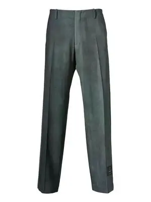 DOUBLET Faded Spray-dye Tailored Wool Trousers - Grey