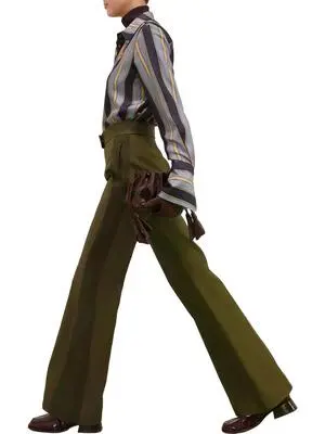 ZIMMERMANN ZIMMERMANN Striped Embroidered-Patch Shirt