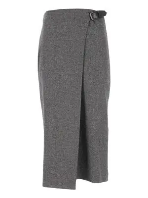 MAX MARA Weekend Max Mara Petali Chevron-Pattern Midi Skirt