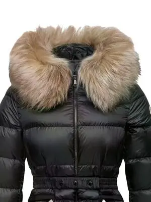 Moncler Boed Shearling-trim Puffer Jacket - Black