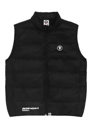 AAPE BY *A BATHING APE Moonface Zip-up Vest - Black