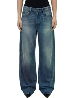 Liu Jo Zip-detail Wide-leg Jeans - Blue
