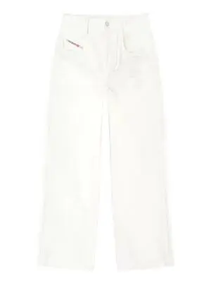 DIESEL® 1982 D-hakou Relaxed High-waist Wide-leg Jeans - White