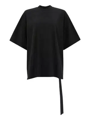 Rick Owens Jumbo Strap Detail Crewneck T-shirt - Black