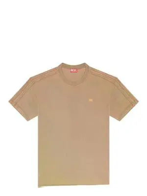 DIESEL® Long-sleeve T-shirt In Burnout Jersey - Brown
