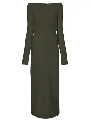 Proenza Schouler Proenza Schouler Yara Dress In Bi-Stretch Suiting Green
