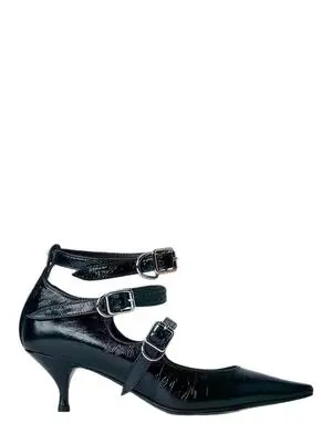 VIVIENNE WESTWOOD Napoli Triple Buckle-fastening Pointed-toe Pumps - Black