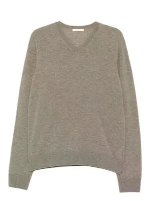 THE ROW Thamm V-neck Sweater - Grey