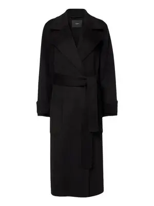 JOSEPH Arlina Belted Coat - Black