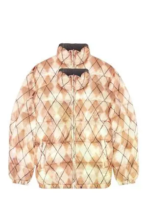 DIESEL® Diesel Reversible Puffer Jacket With Argyle Print
