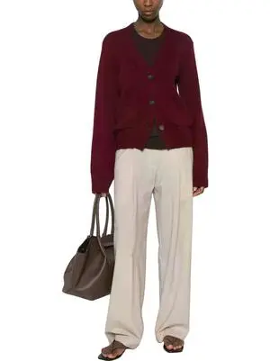LISA YANG Danni V-neck Cardigan - Red