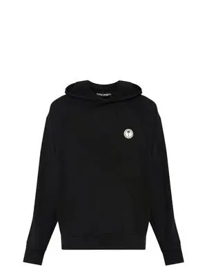 Palm Angels Logo-patch Hoodie - Black