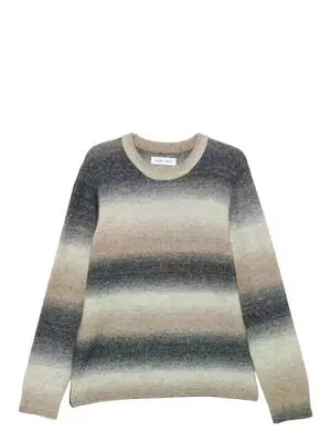 SAMSOE SAMSOE Gradient Effect Striped Sweater - Grey