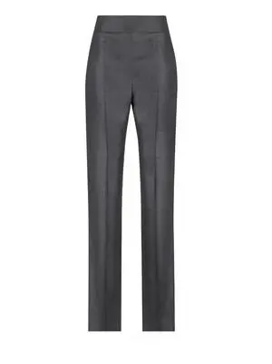 Valentino Garavani Pressed-crease Tailored Trousers - Grey