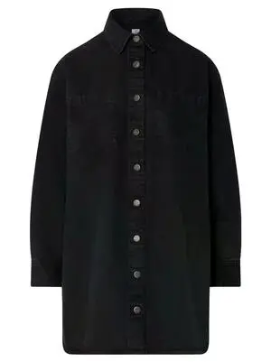 LIU JO LIU JO Embroidered Denim Shirt Dress
