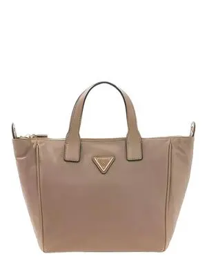 Guess Follie Logo-plaque Tote Bag - Neutrals