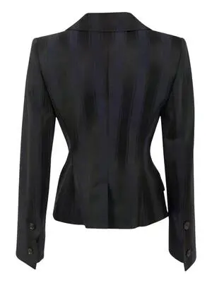 VIVIENNE WESTWOOD Vivienne Westwood Georgia Striped Peak Lapel Double-Breasted Jacket Blue