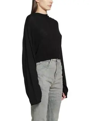 RICK OWENS Rick Owens Cropped Knit Hoodie
