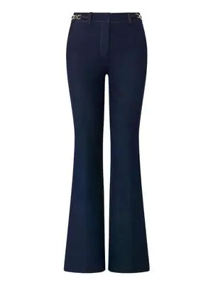 Liu Jo Bootcut Jeans With Chain Detail - Blue