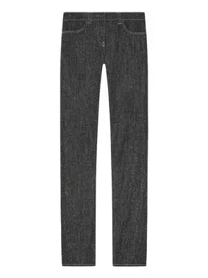 COURREGES Denim Tweed Jeans - Black