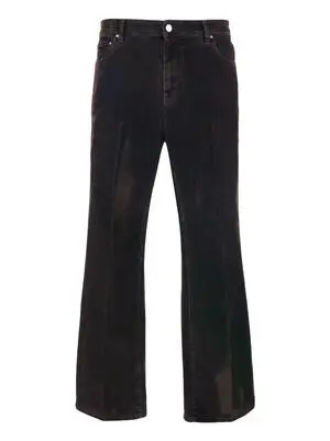 AMIRI AMIRI Flocked Finish Five-Pocket Jeans