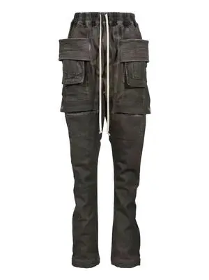 Rick Owens Creatch Multi-pocket Drawstring Drop-crotch Trousers - Brown