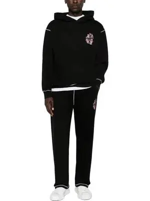ANTI SOCIAL SOCIAL CLUB Floral Print Hoodie - Black