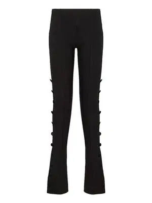 Proenza Schouler Martina Pants In Compact Stretch Viscose - Black