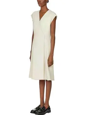 FERRAGAMO V-neck Dress - Neutrals