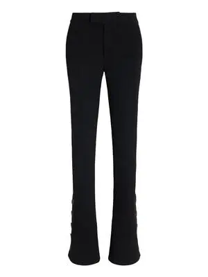 Proenza Schouler Althea Bi-stretch Double Wool Pants - Black