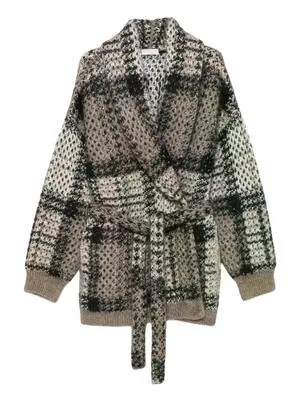 BRUNELLO CUCINELLI Brunello Cucinelli Sequin Embellished Checked Cardigan