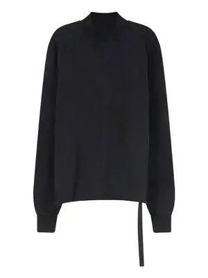 Rick Owens High Neck Cut-out Sweater - Black