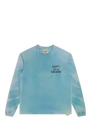 GALLERY DEPT. Logo-print Long-sleeve T-shirt - Blue