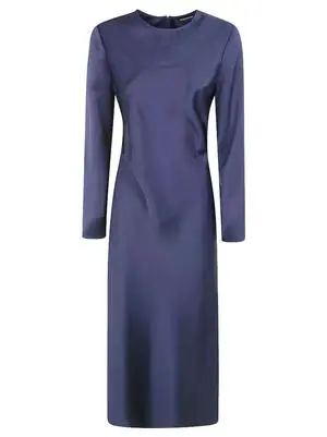 Emporio Armani Long-sleeve Maxi Dress - Blue