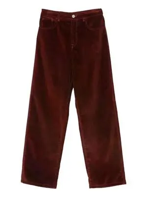 RÓHE Róhe Corduroy Straight-Leg Trousers Red