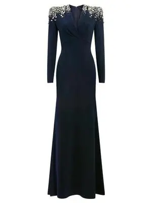 JENNY PACKHAM Jenny Packham Quicksilver Embellished Gown
