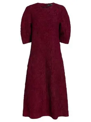 Proenza Schouler Alin Dress In Crushed Silk Red