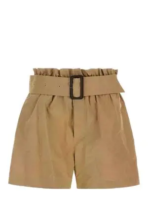SAINT LAURENT Belted Paperbag-waist Shorts