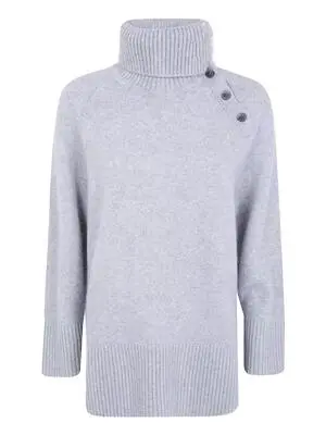 EMPORIO ARMANI Emporio Armani Button-Detail Roll Neck Sweater
